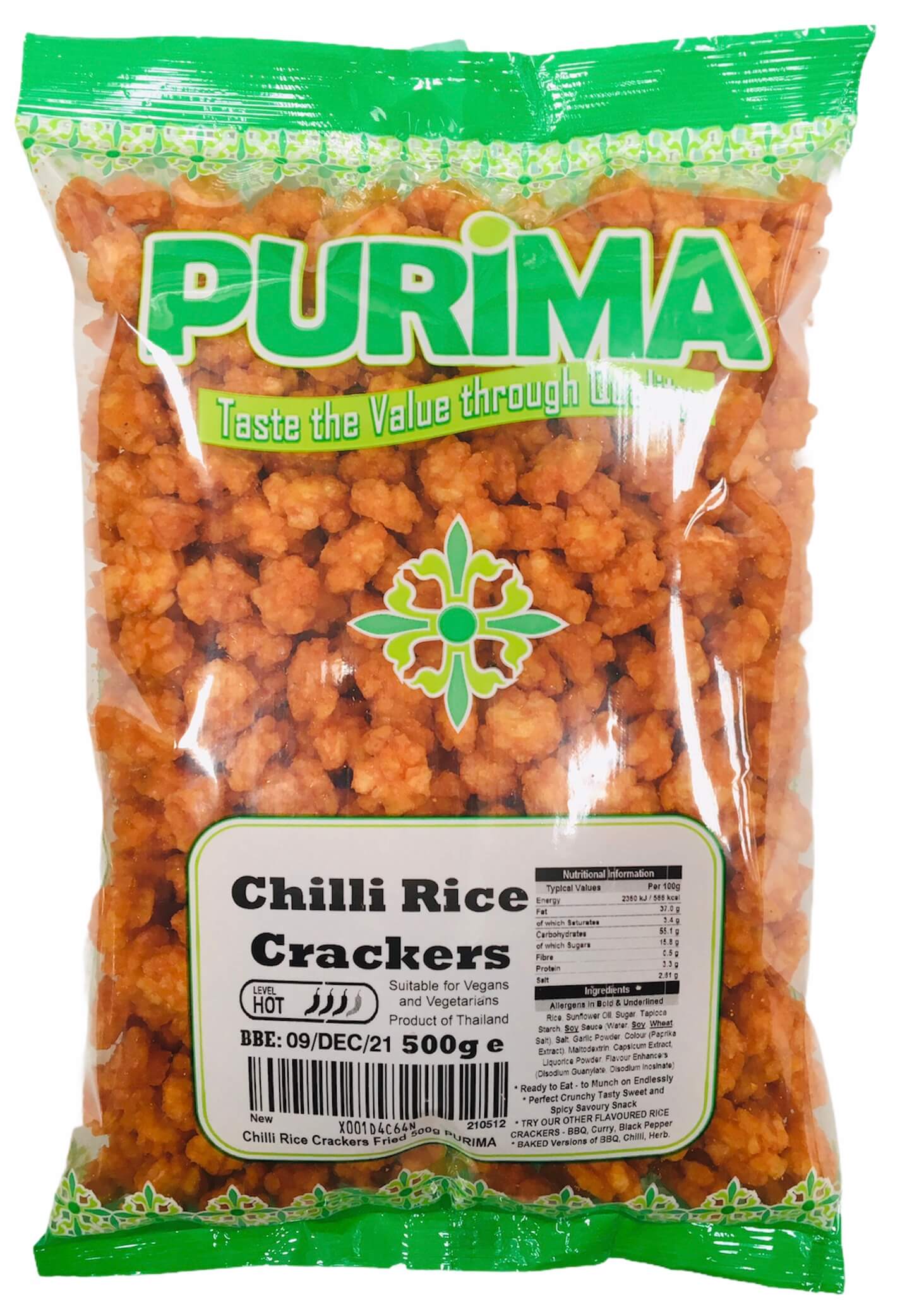 Buy Chilli Rice Crackers Online UK Bulk 1kg 5kg Thai Sweet Spicy Snack