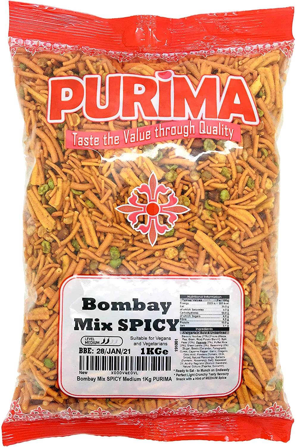 Buy Best Bombay Mix Spicy Online UK Bulk Tasty Indian Savoury Snacks Nimko